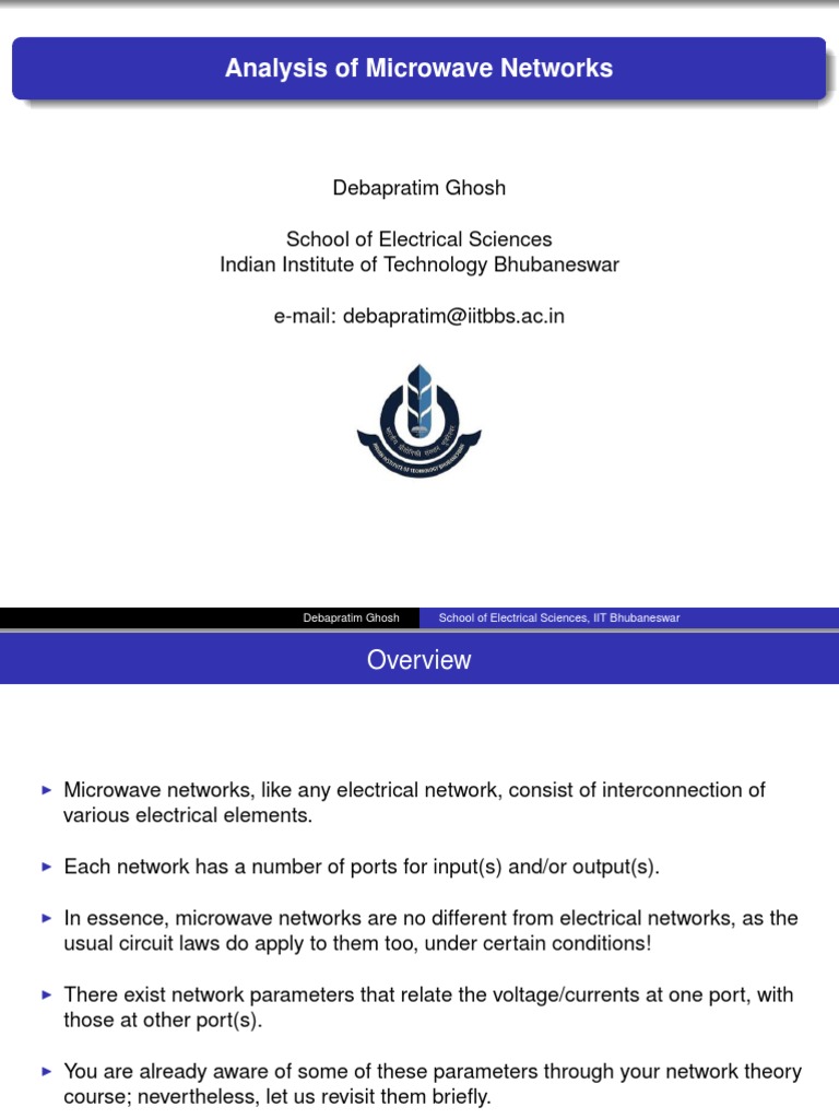 MW Networks PDF | PDF | Electrical Engineering | Electromagnetism
