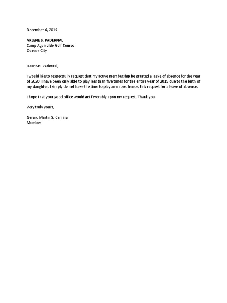 CAGC Request Letter | PDF