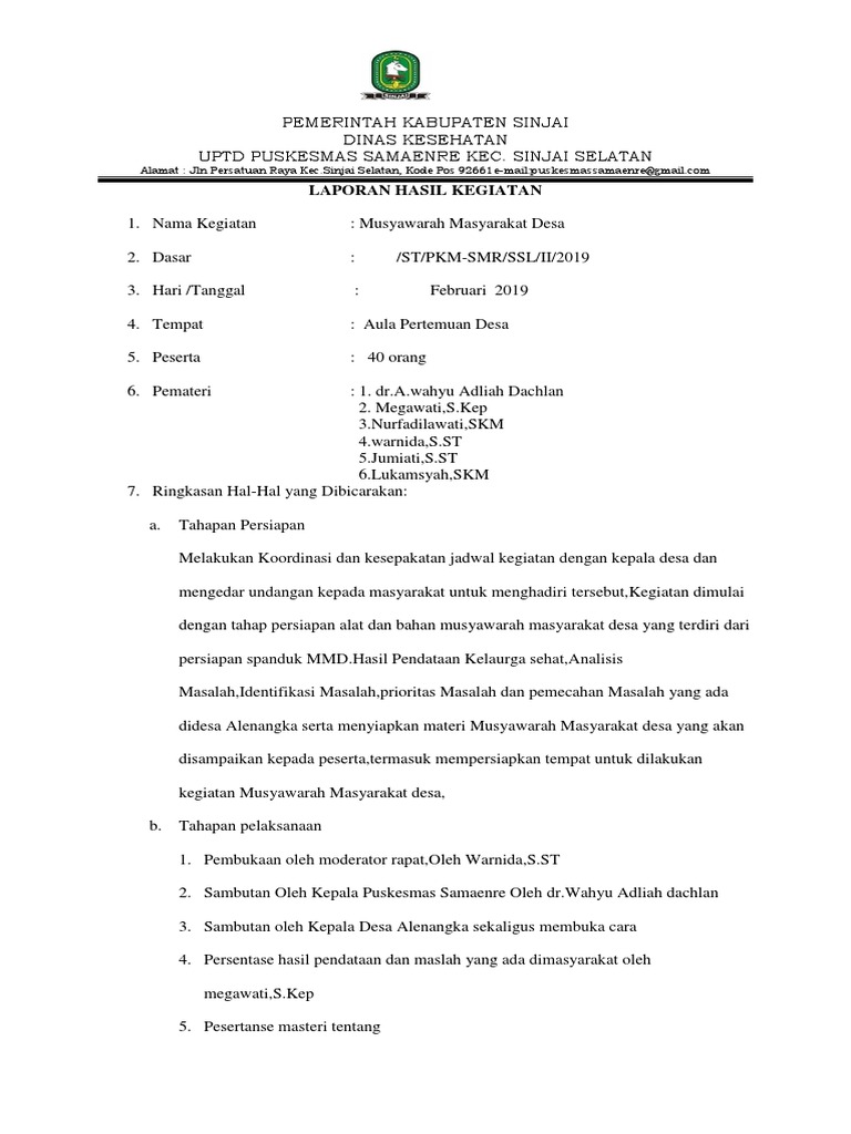 LP MMD Alenangka | PDF | Pengembangan Diri | Gaya Hidup