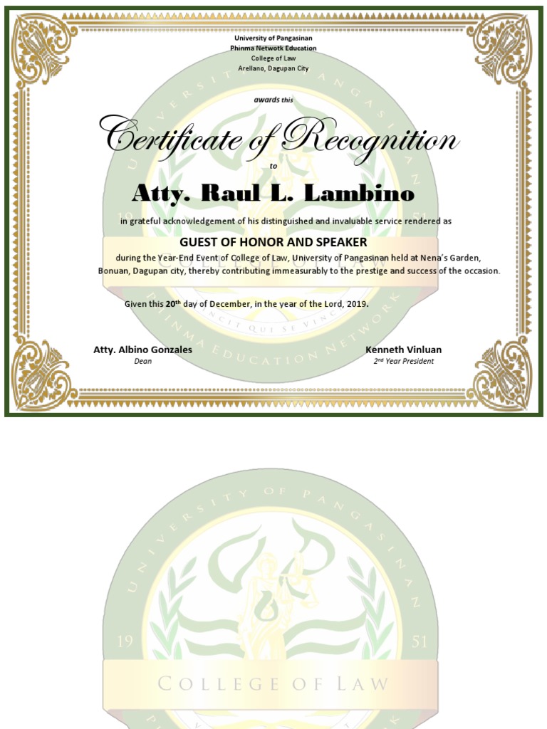 Upang GOHAS Certificate | PDF