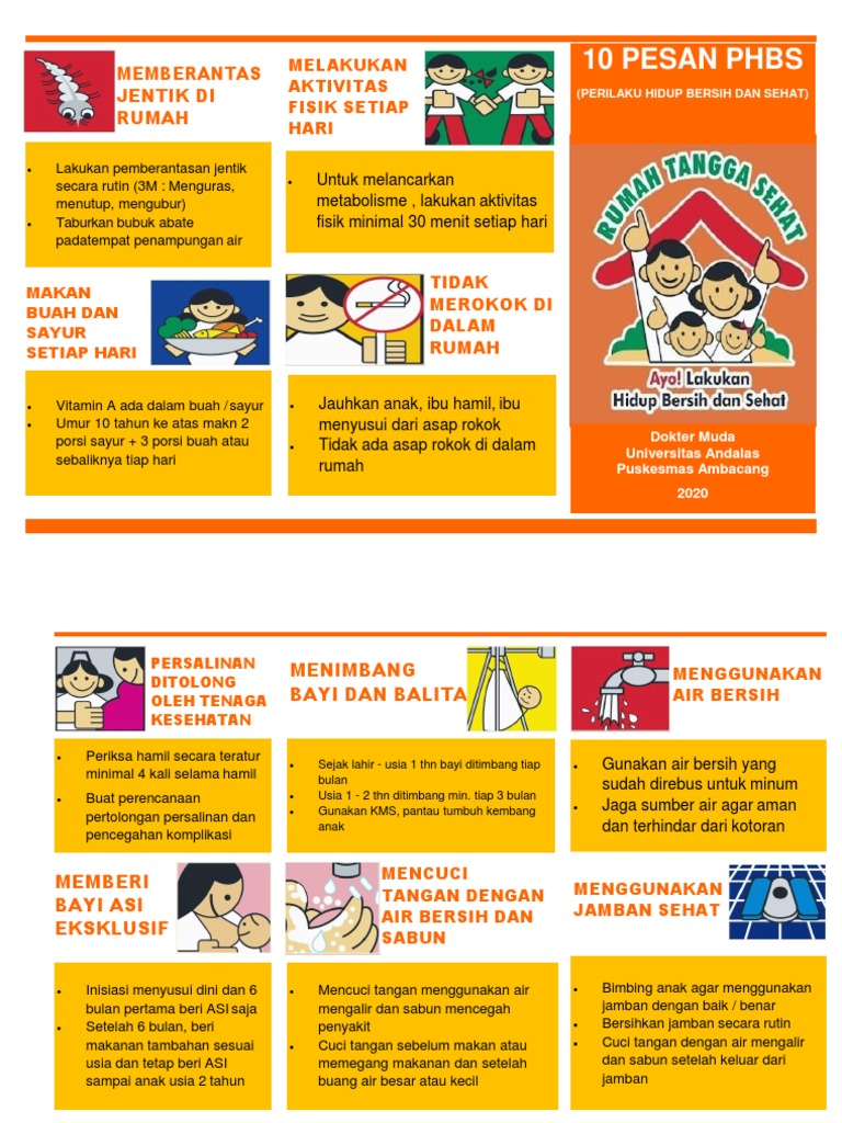 Leaflet PHBS PDF | PDF