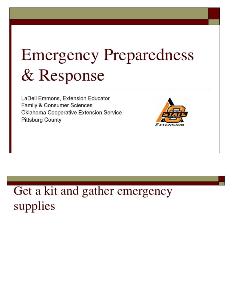 Emergency Preparedness Response Powerpoint | PDF | Emergency Management ...