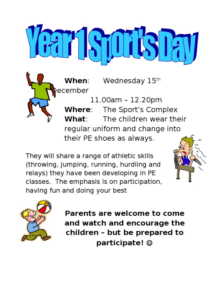 Sports Day | PDF