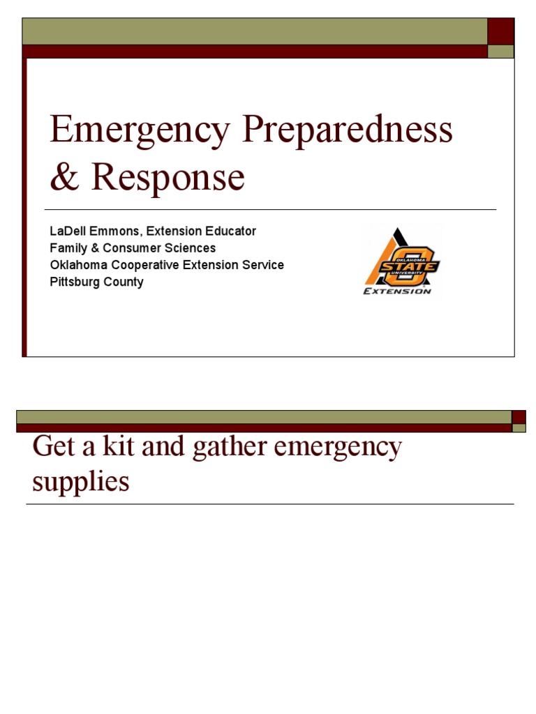 Emergency Preparedness Response Powerpoint | PDF | Emergency Management ...