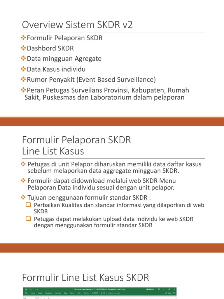 Sistem Pelaporan SKDR v2 | PDF