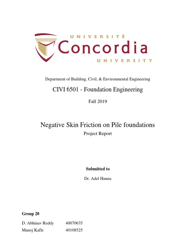 Negative Skin Friction On Pile | PDF | Deep Foundation | Geotechnical ...