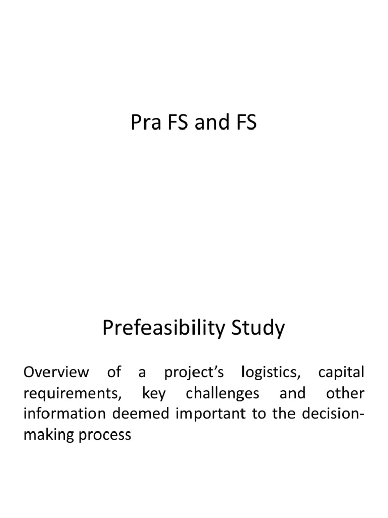 Difference Between Pra FS and FS | PDF | Feasibility Study | Risk
