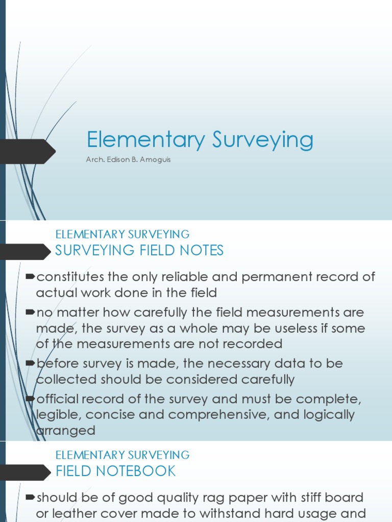 01 Introduction To Surveying | PDF | Surveying | Compass