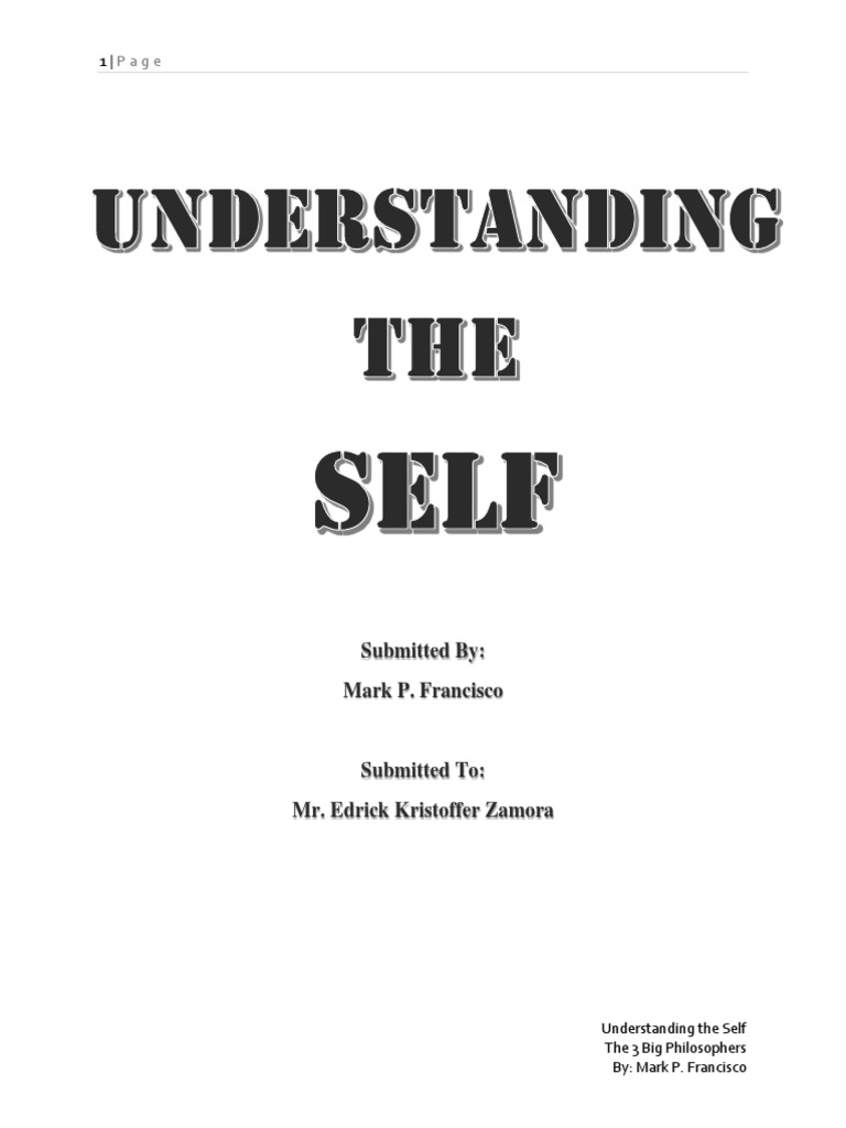 Understanding Self (Philosophy) | PDF | Socrates | Plato