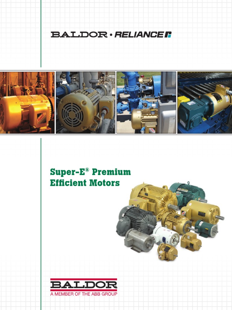 Baldor Premium Efficient Motors | PDF | Electric Motor | Efficient ...