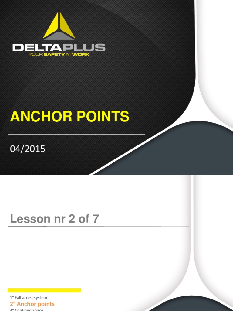 Anchor Points Training Overview | PDF | Manufactured Goods