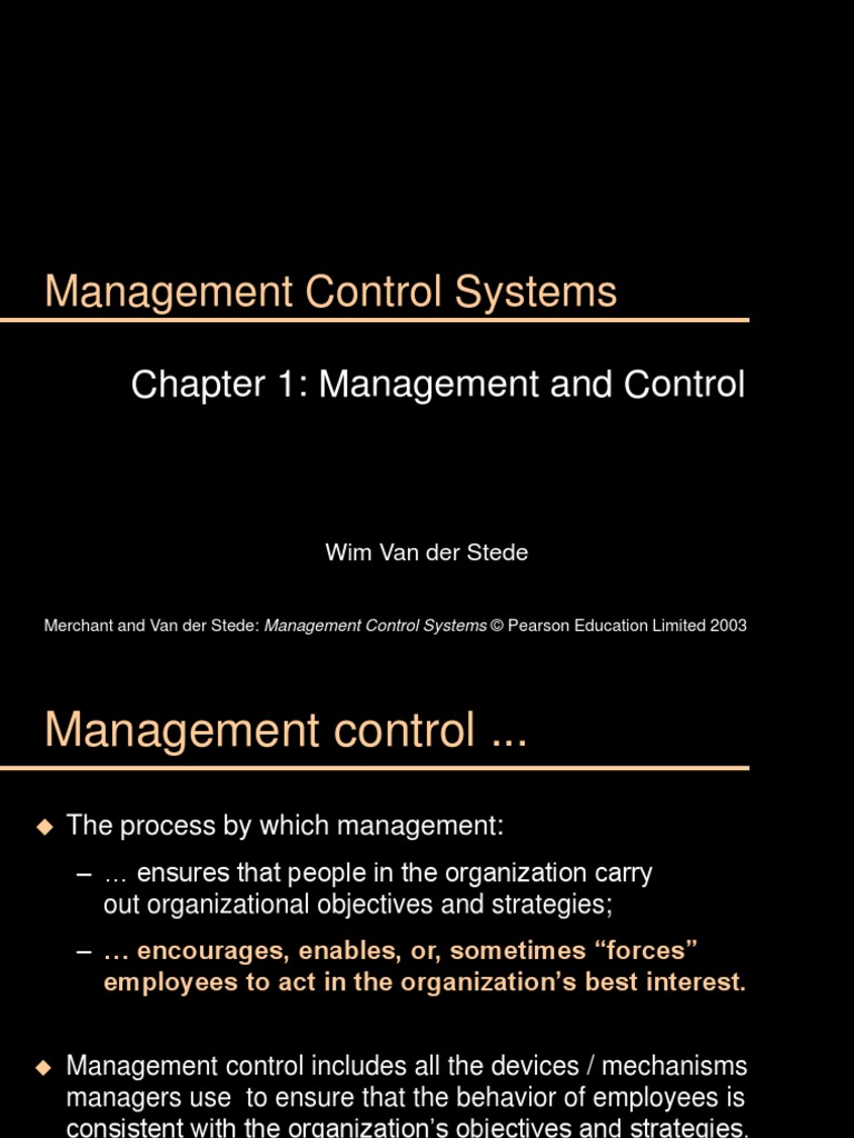 Slides CH01 | PDF | Goal | Control System