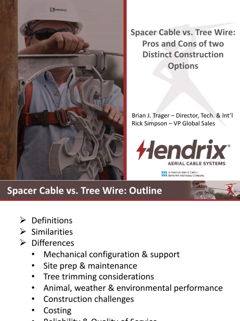 Spacer Cable vs. Tree Wire Overview | PDF | Insulator (Electricity) | Wire