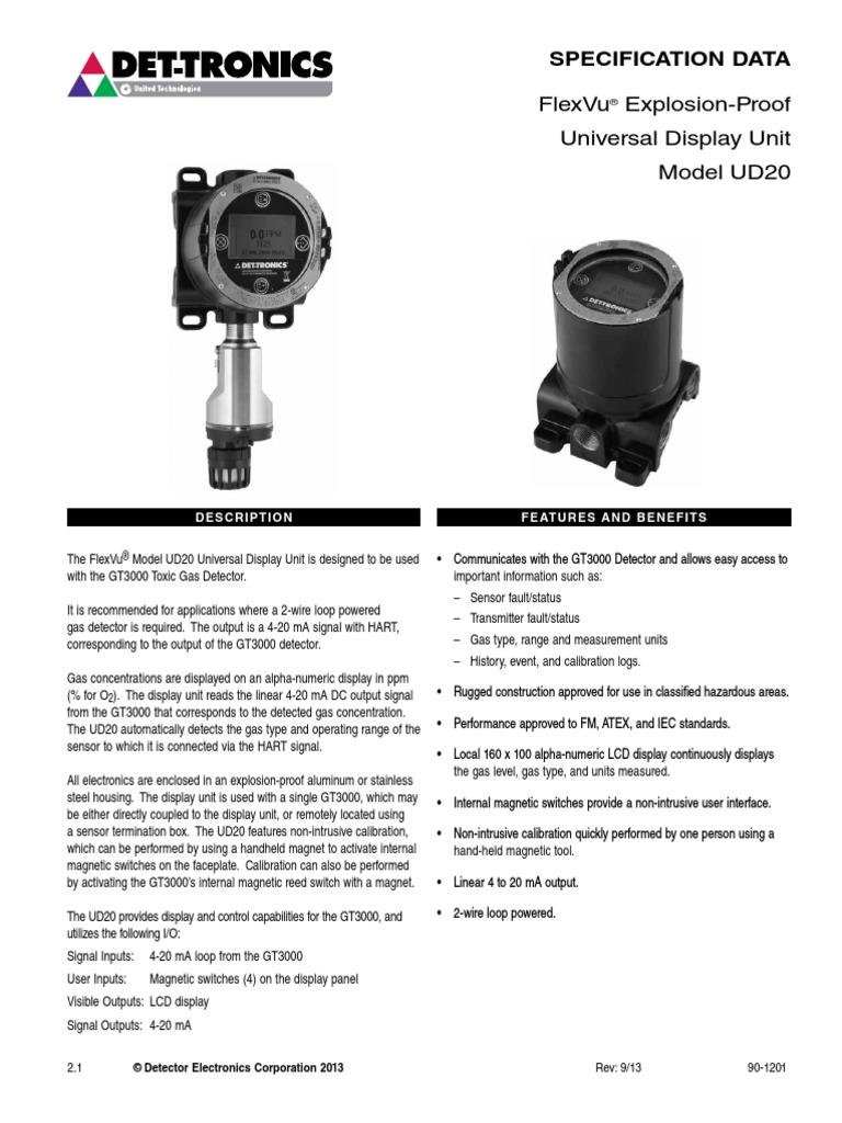 Detronic Gas Detector | PDF | Sensor | Manufactured Goods