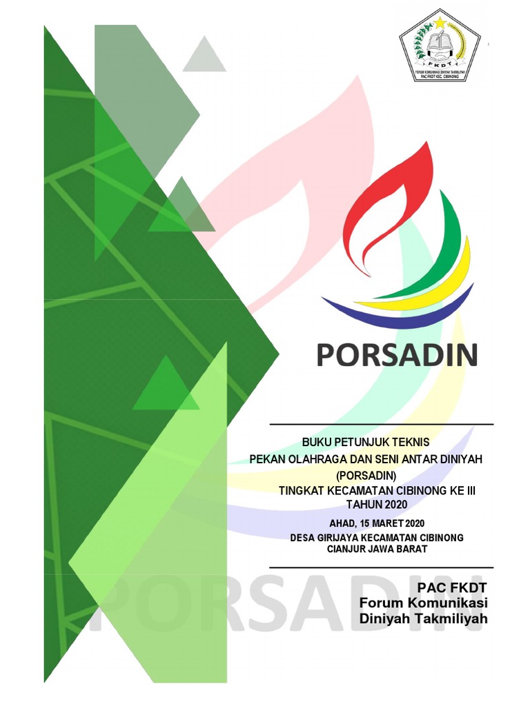 Logo Porsadin dan FKDT 2024 | PDF | Karier & Perkembangan | Perjalanan