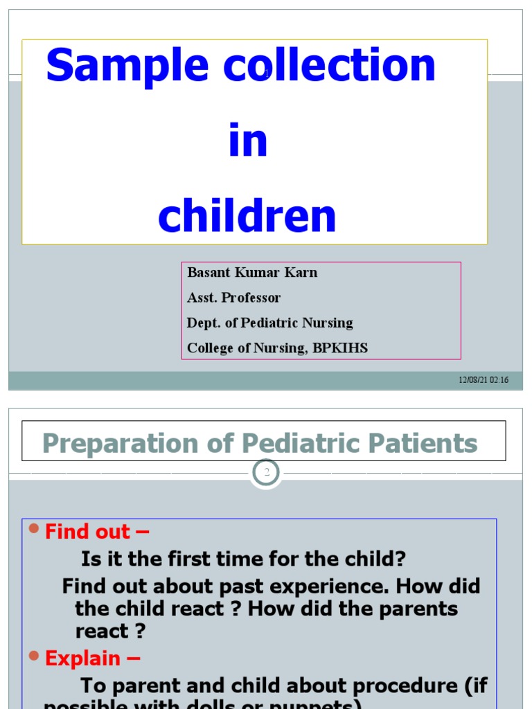 Pediatric Specimen Collection Procedures | PDF | Cerebrospinal Fluid ...