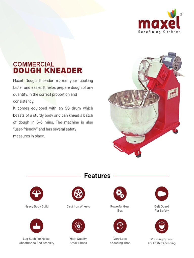 Redefining kitchens with commercial dough kneaders | PDF | Mechanical ...