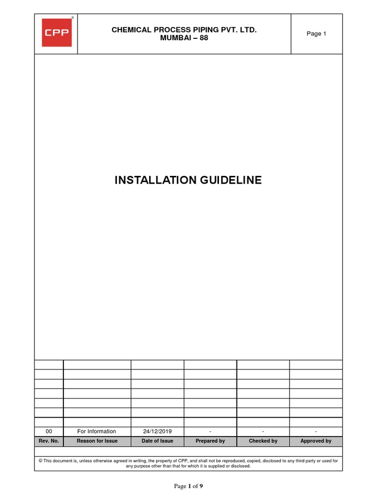 Installation Guideline - UG Piping | PDF | Deep Foundation | Pipe ...