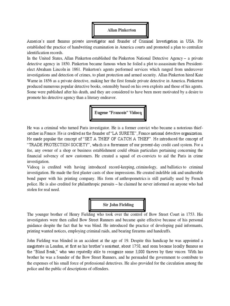 Detective | PDF | Forensic Science | Private Investigator