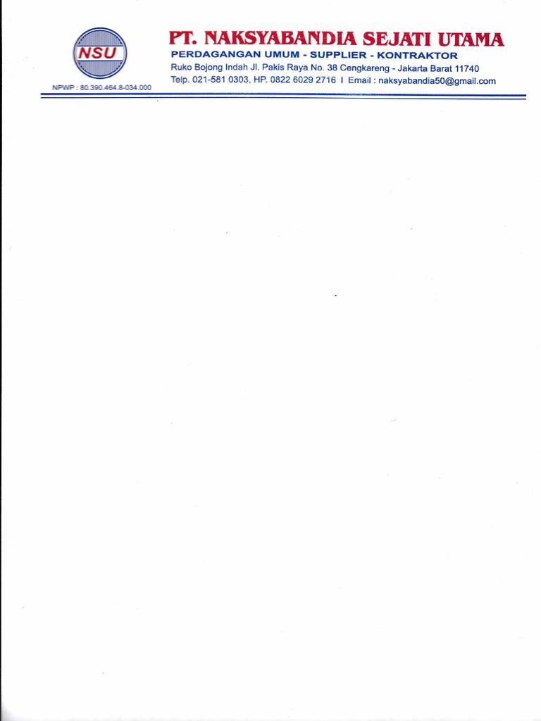 Kop Surat Kosong PDF | PDF