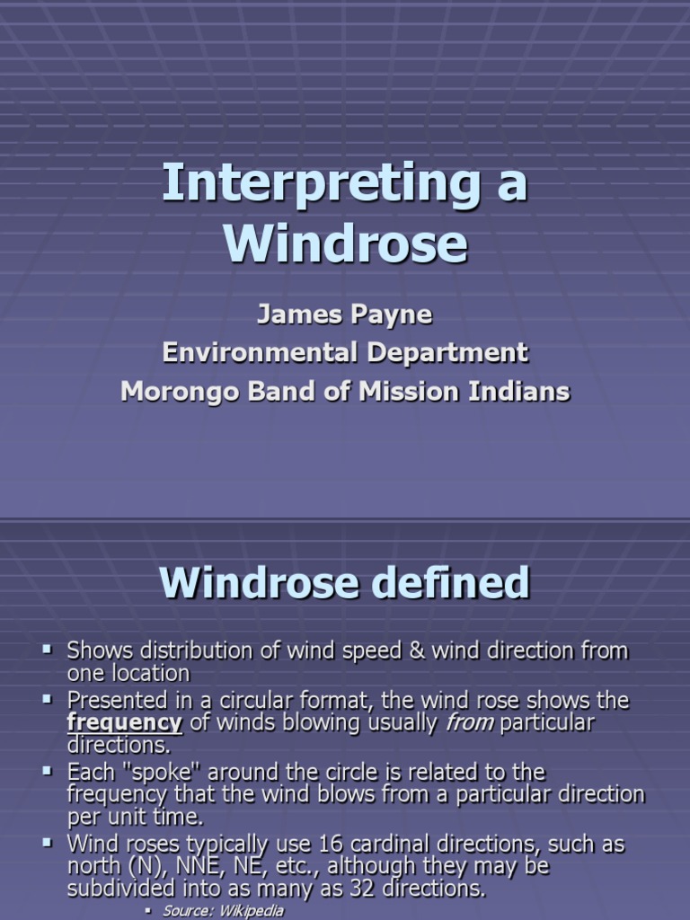 Interpreting Windrose | PDF