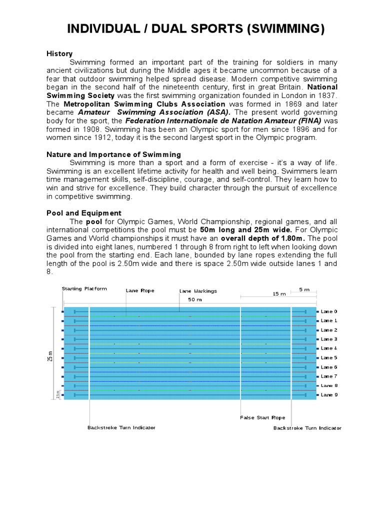 SWIMMING | PDF | Swimming (Sport) | Outdoor Recreation Techniques