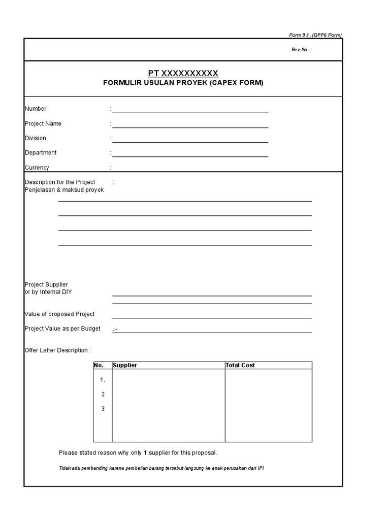 UP CAPEX FORM - IMPACK GROUP | PDF | Economies | Money