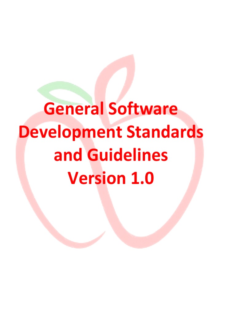 General Software Development Standards | PDF | Method (Computer ...