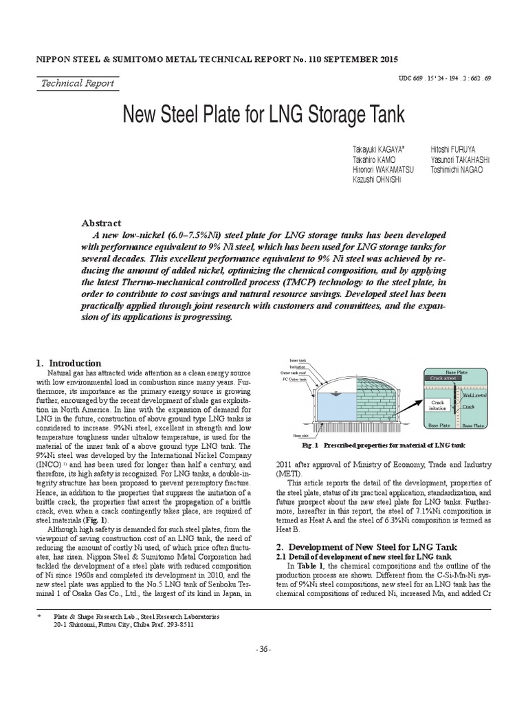 New Steel Plate LNG | PDF | Heat Treating | Welding