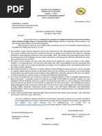 Letter of Intent For Transfer of Station (Deped) | PDF | Human Life ...