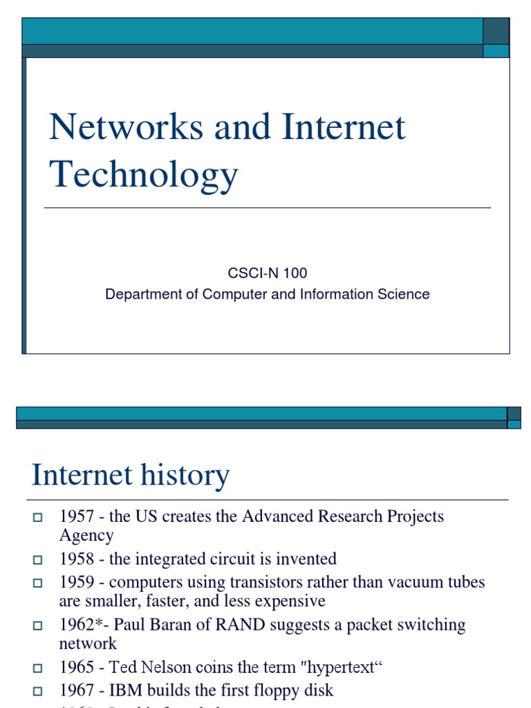 A Comprehensive Overview of Internet History, Protocols, and Addressing ...