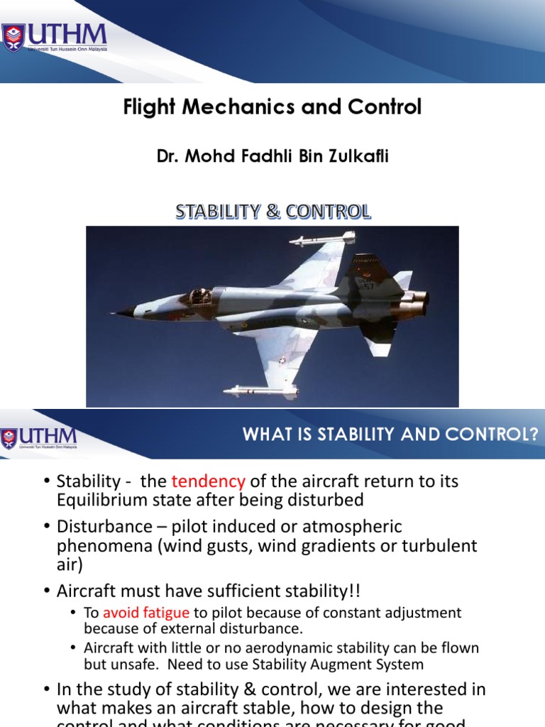 Aircraft Stability and Control Guide | PDF | Flight Control Surfaces ...