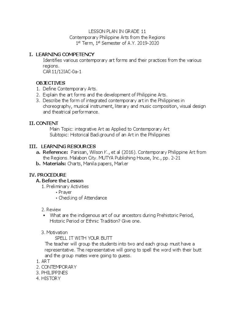 Lesson Plan in Grade 11 | PDF | Philippines | Traditions