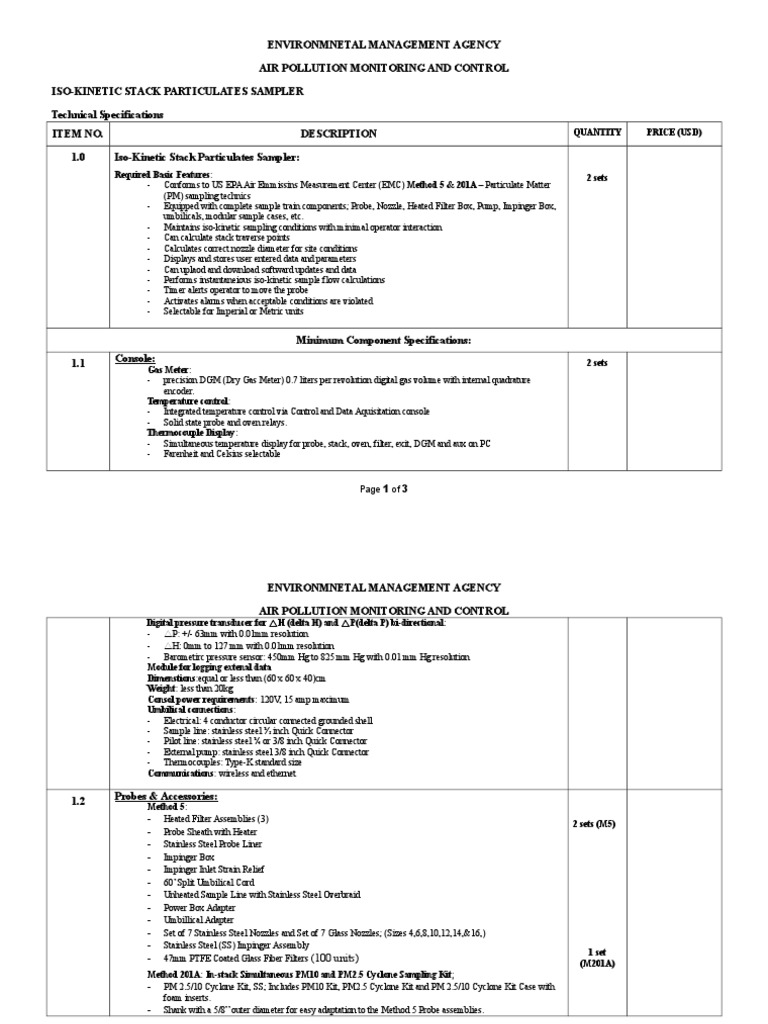 An Overview of Iso-Kinetic Stack Particulate Sampling Equipment and ...