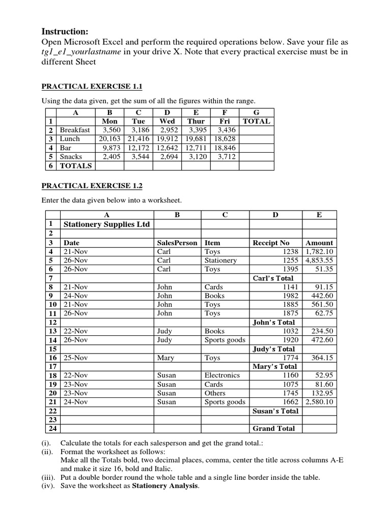Basic Excel | PDF | Worksheet | Payroll