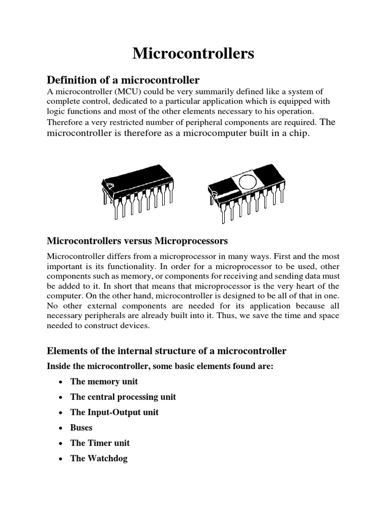 Generalities On Ucs | PDF | Microcontroller | Random Access Memory