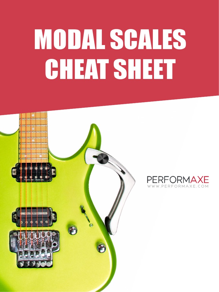 Modal Scales Cheat Sheet | PDF | Minor Scale | Mode (Music)