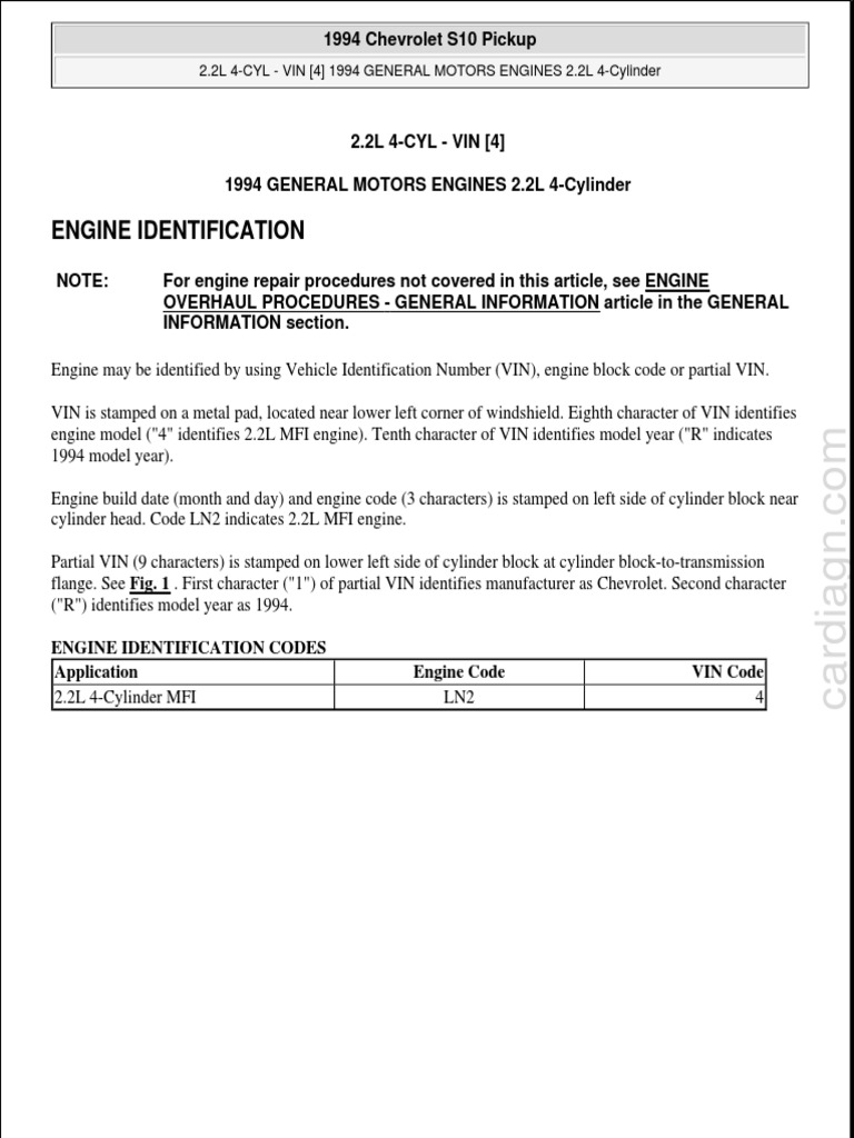s10 2.2l Engine PDF | Download Free PDF | Piston | Cylinder (Engine)
