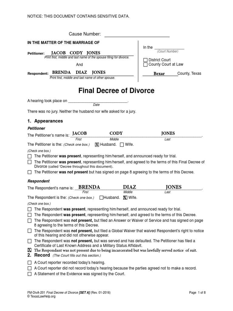 Final Decree of Divorce Order | PDF | Individual Retirement Account ...
