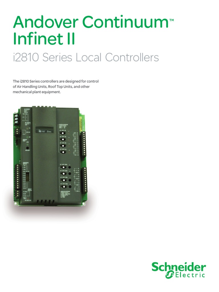 Andover Continuum Infinet II I2810 Datasheet | Download Free PDF ...