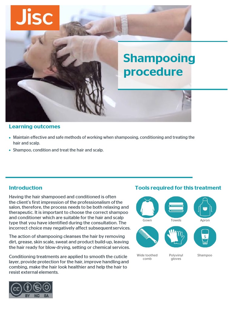 G19 Shampooing Procedure Guide | PDF | Shampoo | Hair