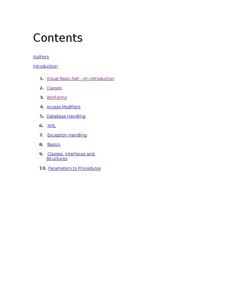 Vb Dot Net Pdf Visual Basic Net Constructor Object Oriented Programming 6722