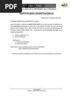 Modelo de Justificante de Un Dentista | PDF