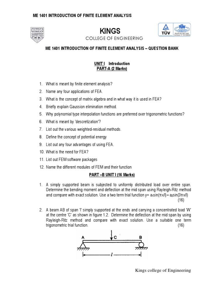 Finite Element Analysis | Download Free PDF | Finite Element Method ...