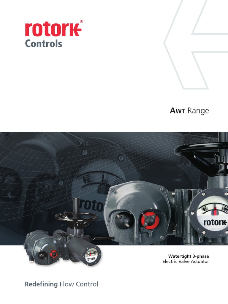 Rotork AWT PDF | PDF | Electric Motor | Valve