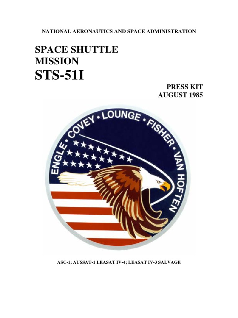 STS-51I Press Kit | PDF | Spaceflight Technologies | Astronautics