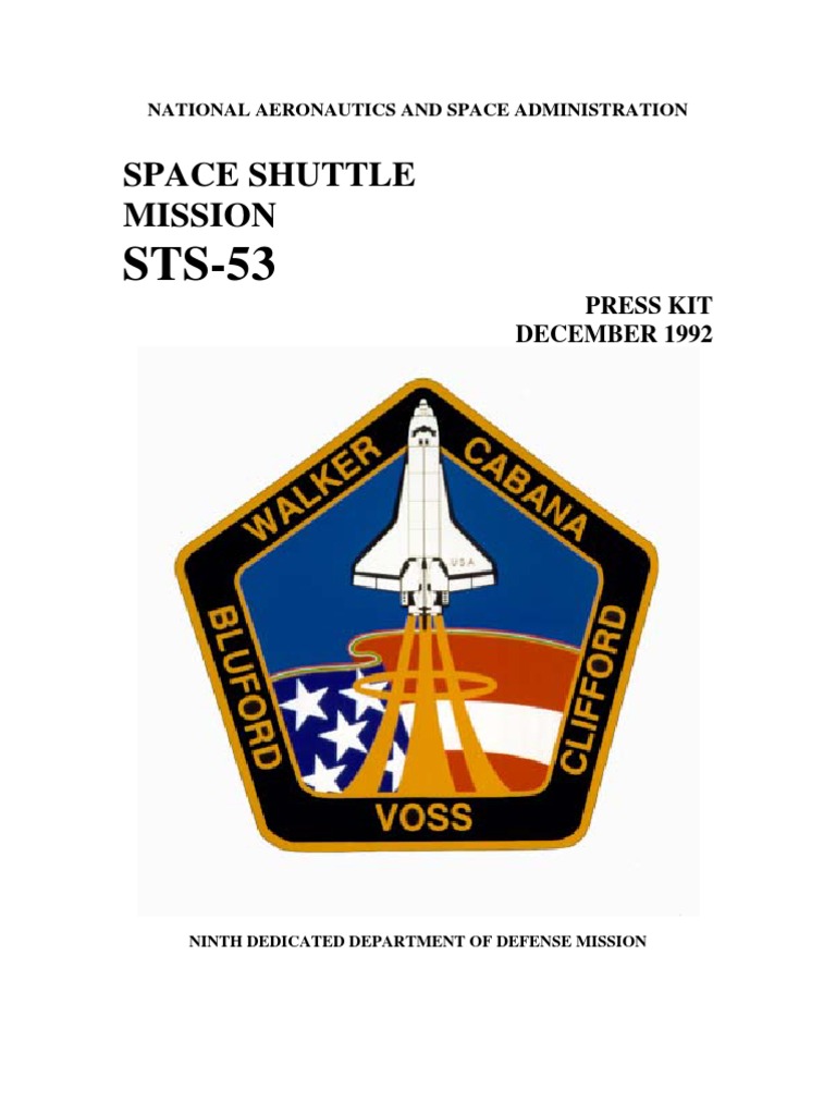 STS-53 Press Kit | PDF | Space Shuttle Abort Modes | Space Shuttle