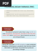 Peraturan PBF Berdasarkan Permenkes 2011 | PDF