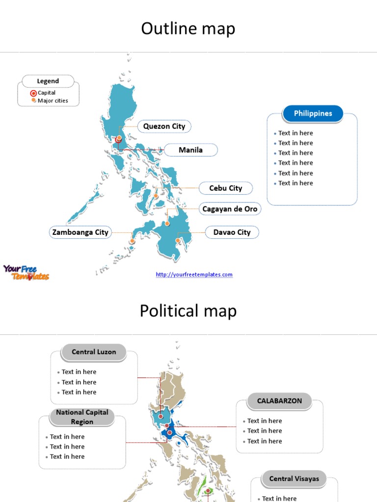 Printable Outline Map of the Philippines | PDF | Creative Commons ...