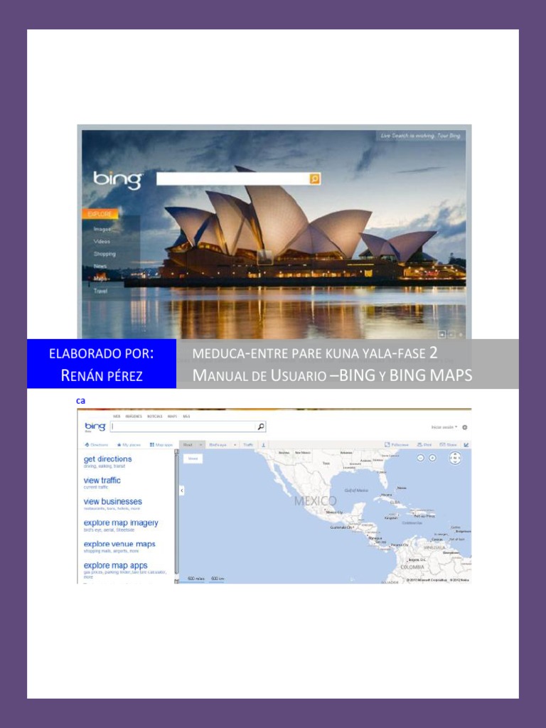 Manual BING PDF | PDF | Sitios web | Microsoft
